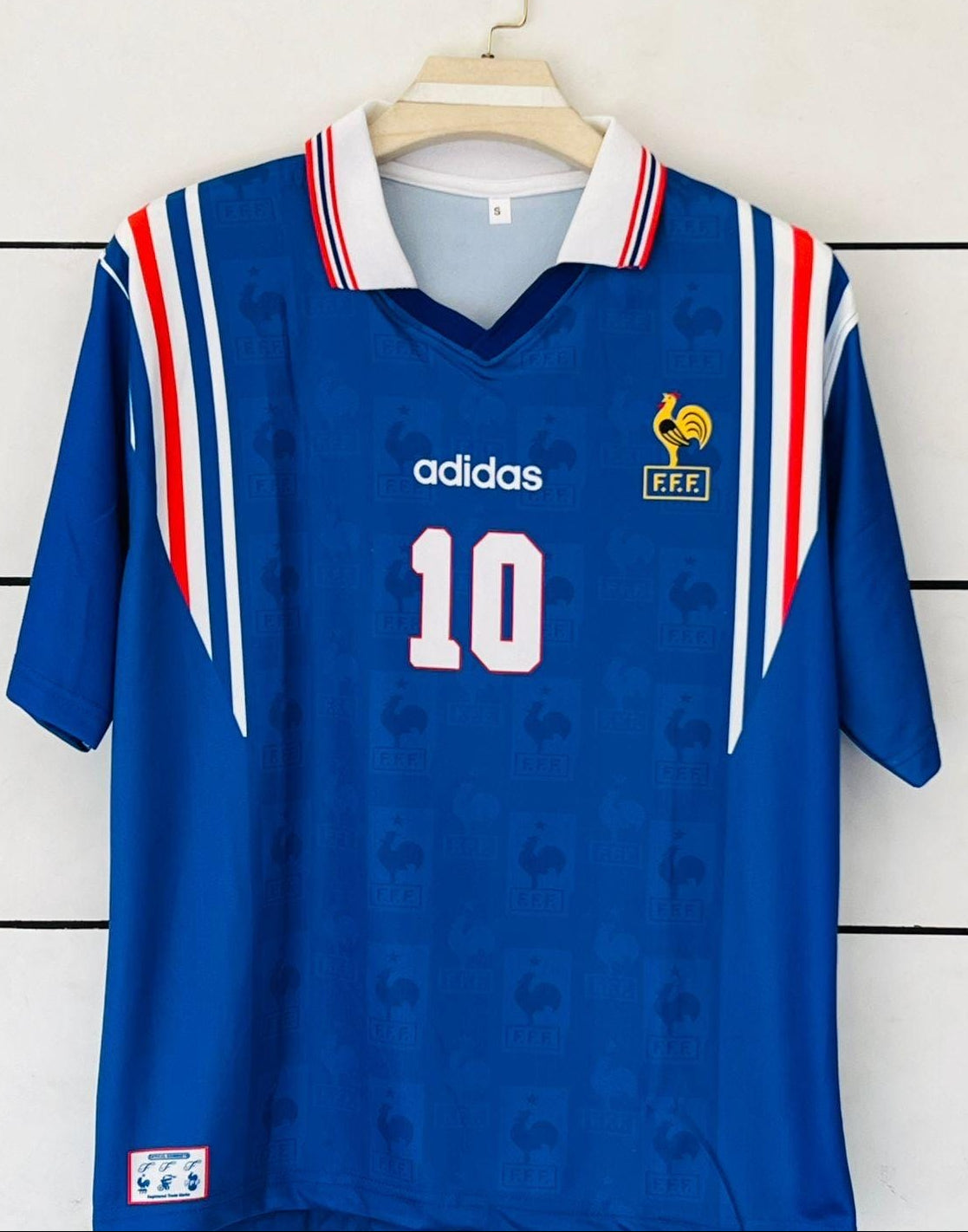 France 1996 Home Kit-Zidane-Retro-Collar Five Sleeve-Buy Retro Jerseys ...